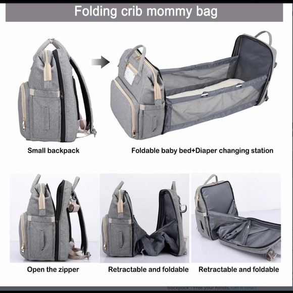 upper bags | Bags | Brand New Upper Baby Diaper Backpack With Bassinet ...